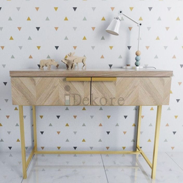 Desk With Hanging Shelf Kids - iDekore