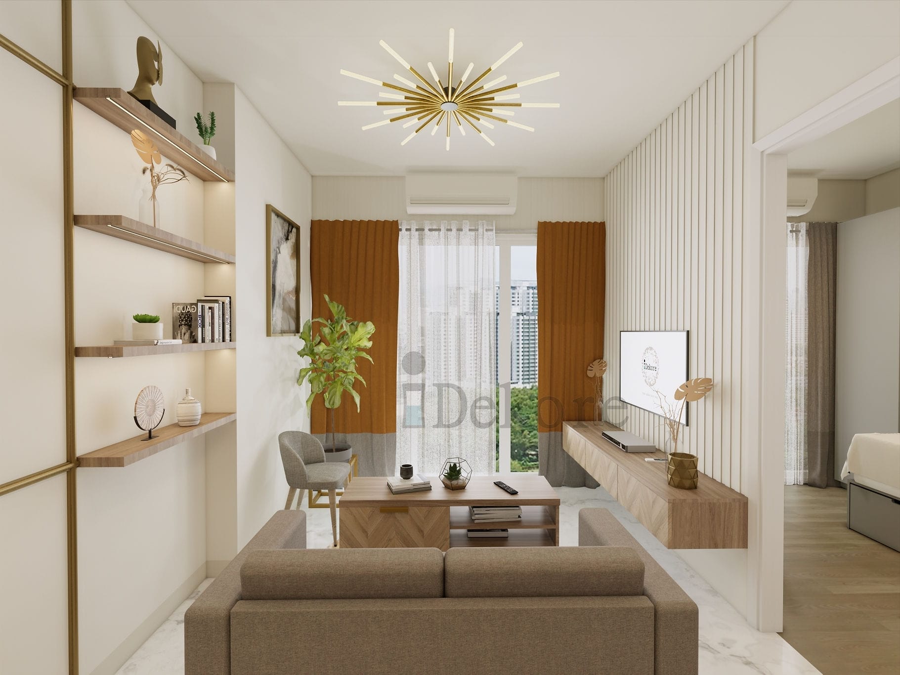 Hanging Shelf Living - iDekore