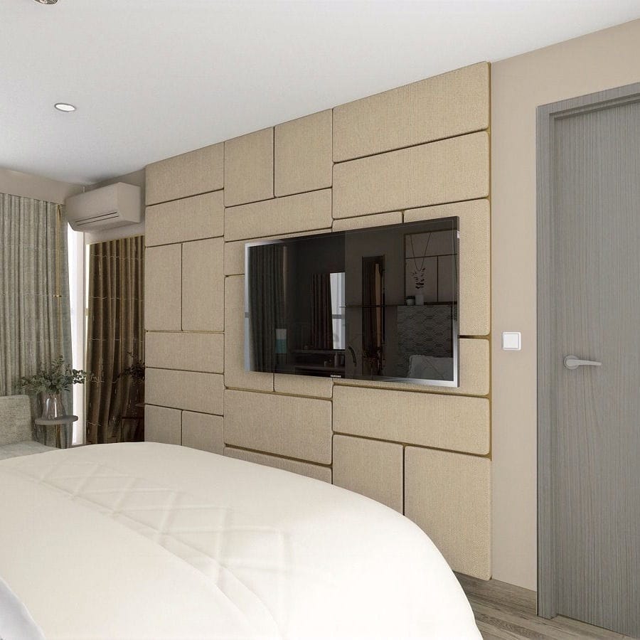 Astoria Tv Wall Panel - Casual Wheat - iDekore