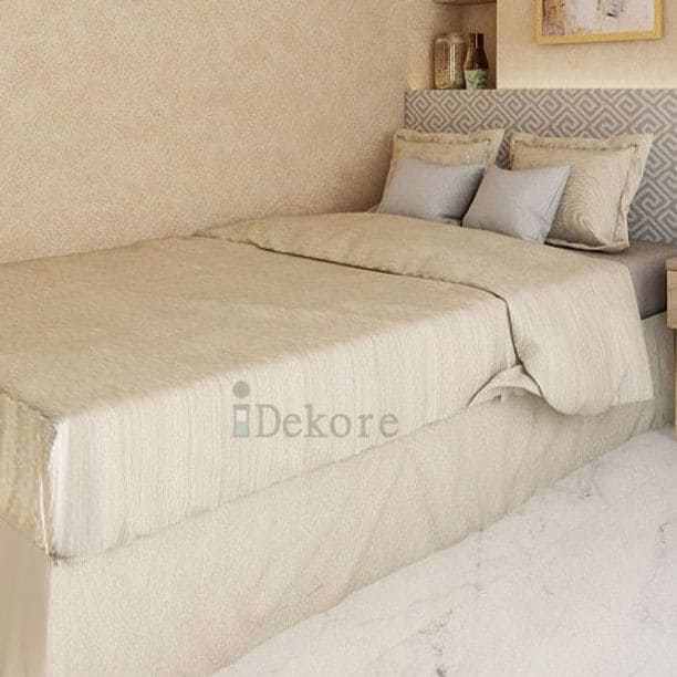 Keira Bed Platform - Taupe - iDekore