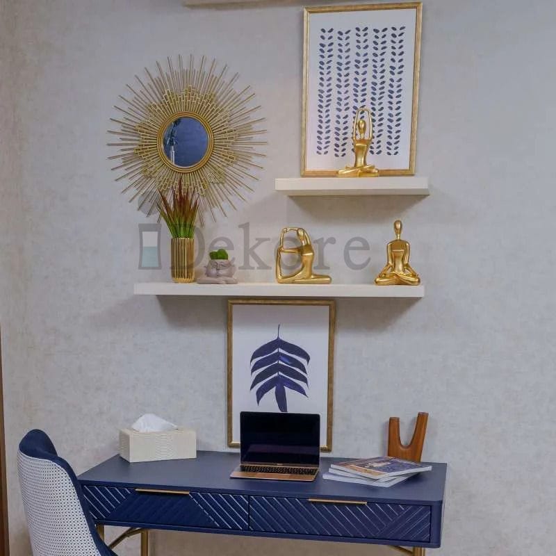 Lola Study Desk - Midnight Blue - iDekore