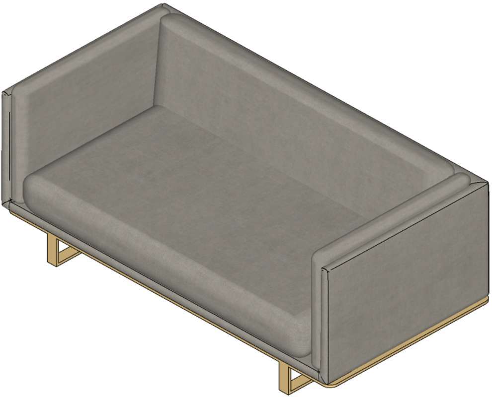 Sofa 2 seater – Boho - iDekore