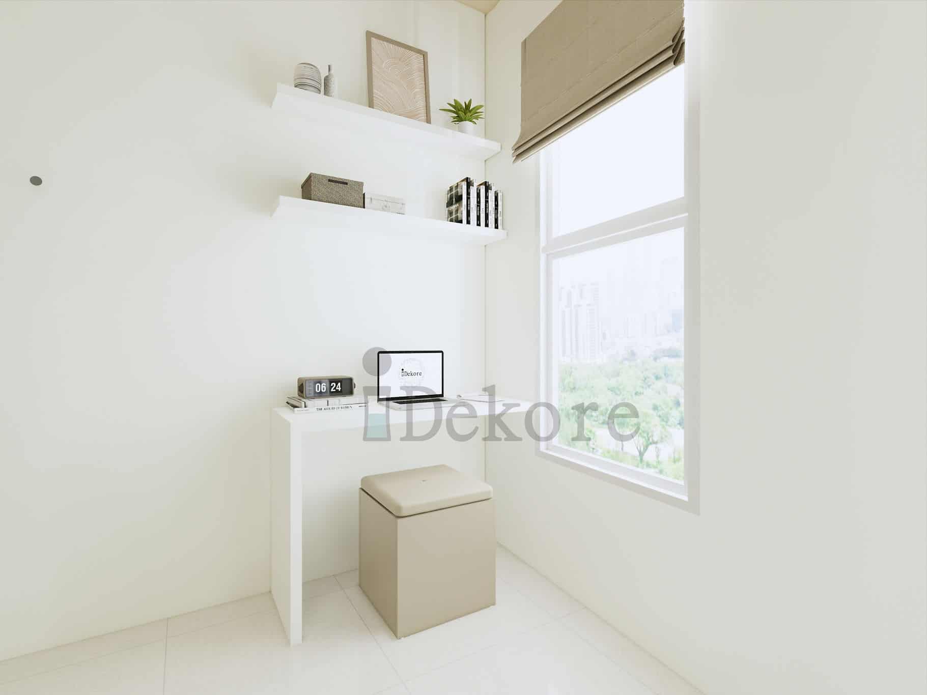 Work Desk with Shelf - iDekore
