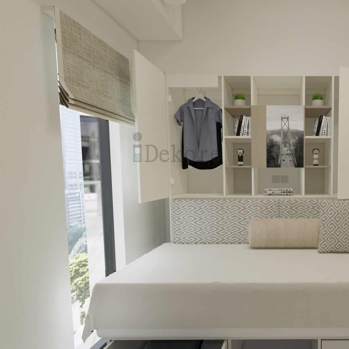 Roman Blind at Second Bedroom - iDekore