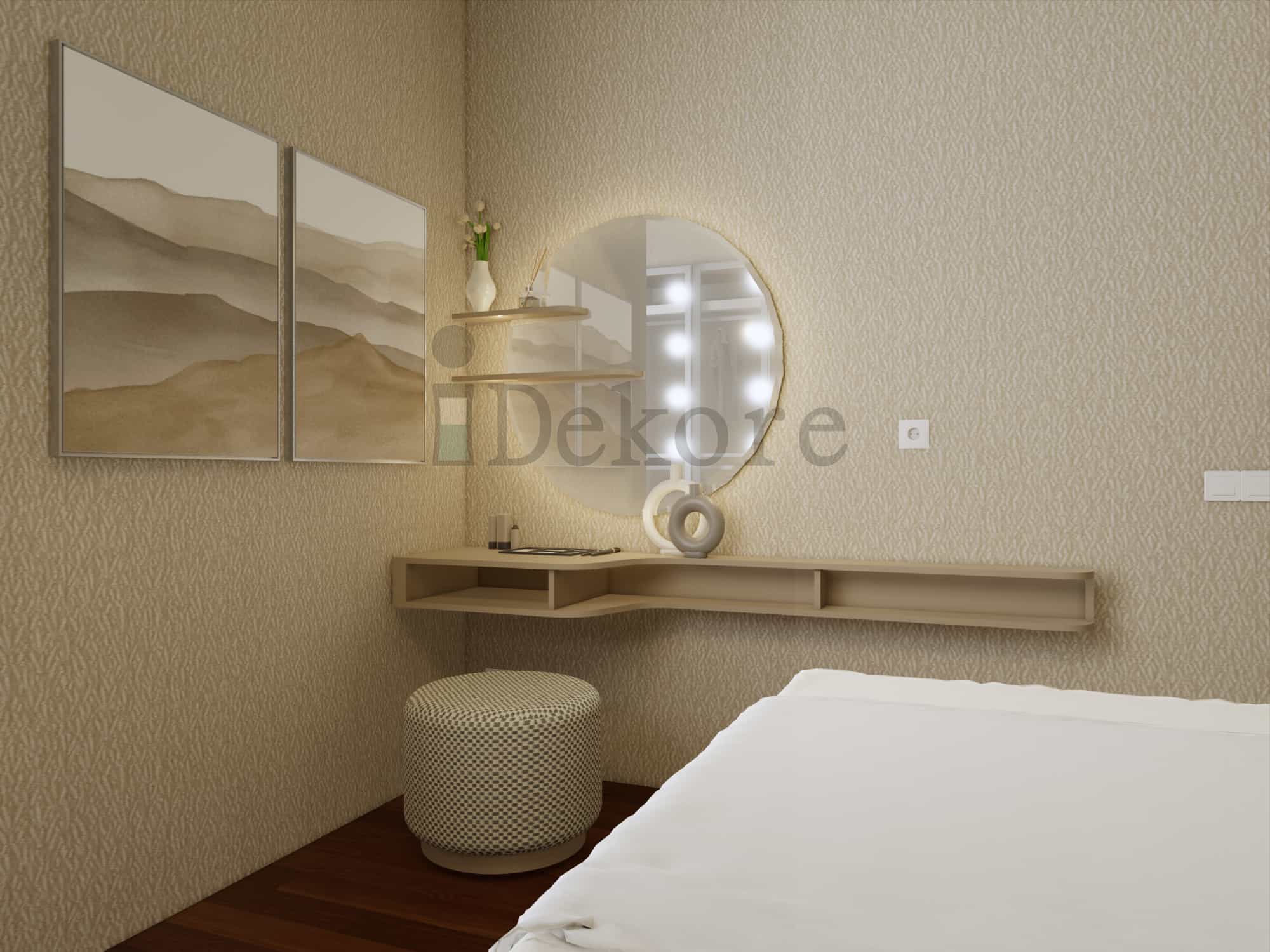 Meja kerja/meja rias + mirror - iDekore