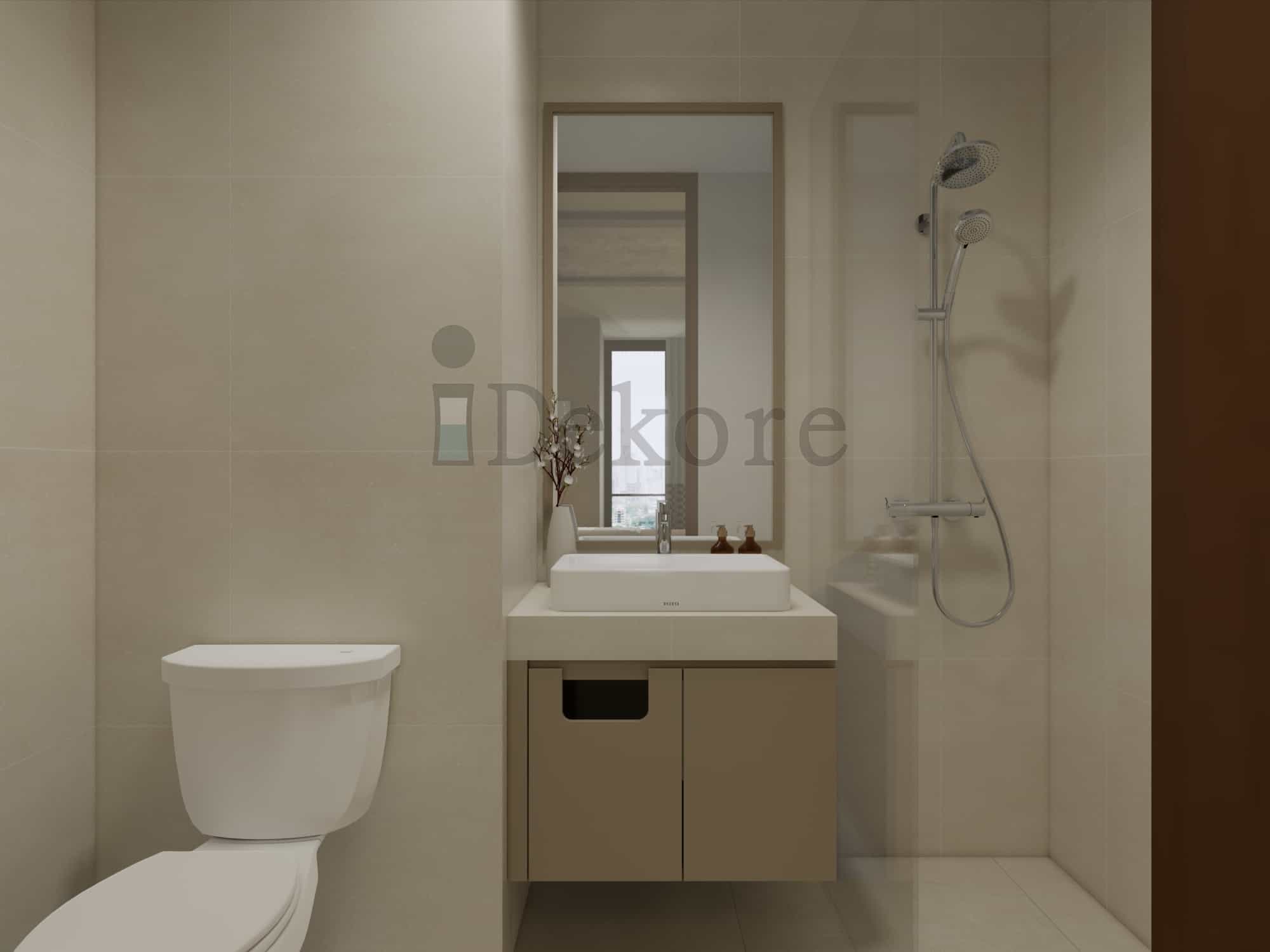 Kabinet kamar mandi - Laurel + Cermin - iDekore